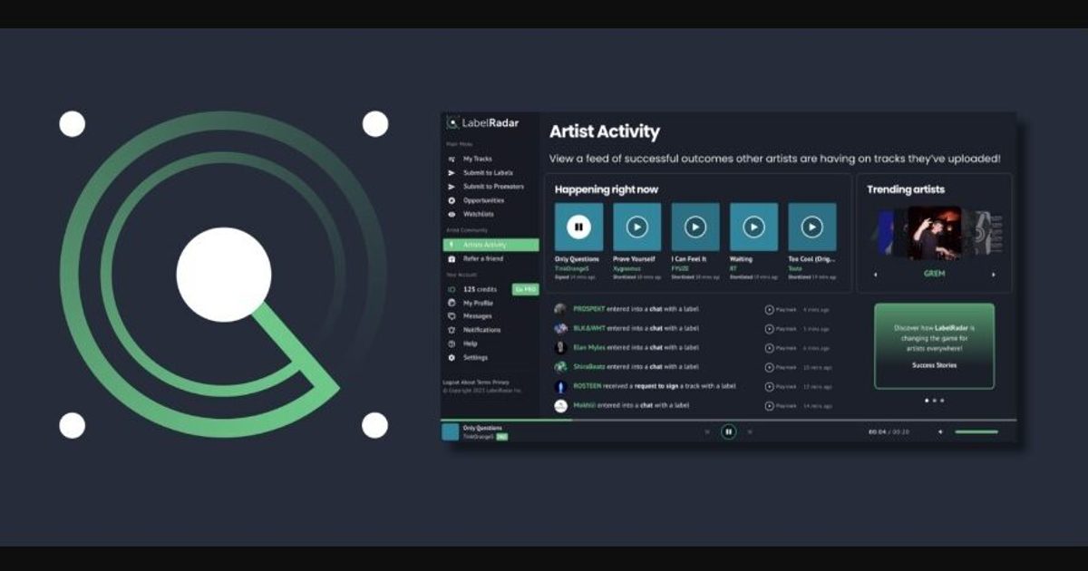 Discover the Rising Stars of LabelRadar with New 'Artist Activity' Feature